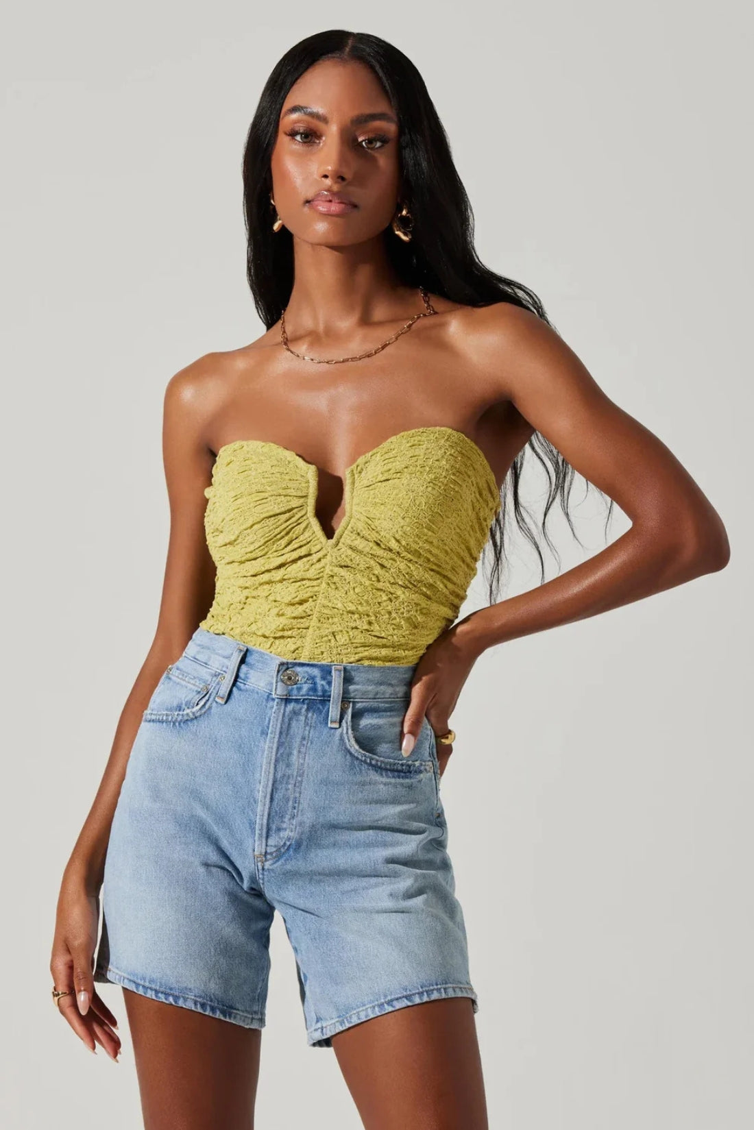 Daniela Bodysuit Avocado – Clementé Boutique