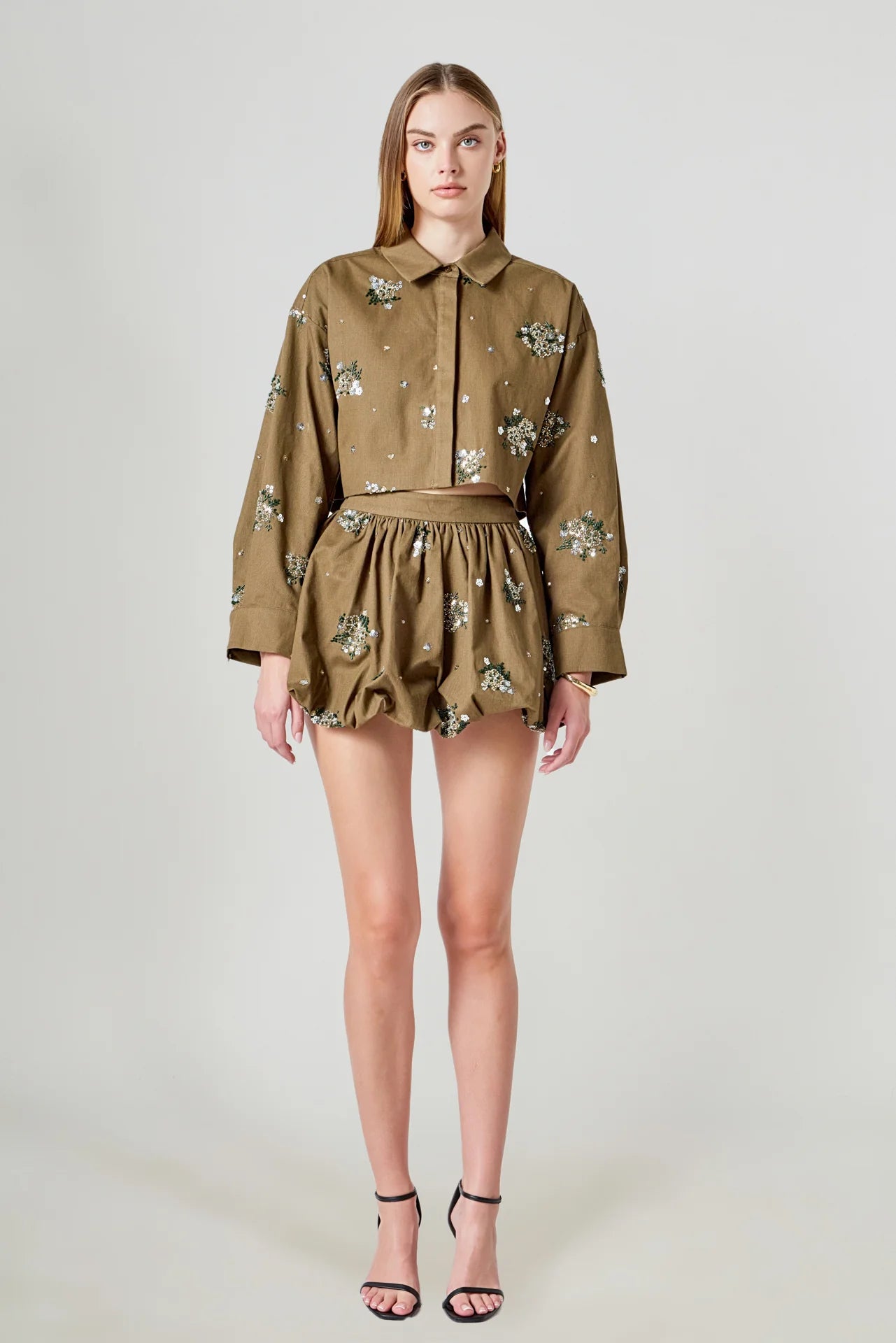 Layce Two Piece Set Brown – Clementé Boutique